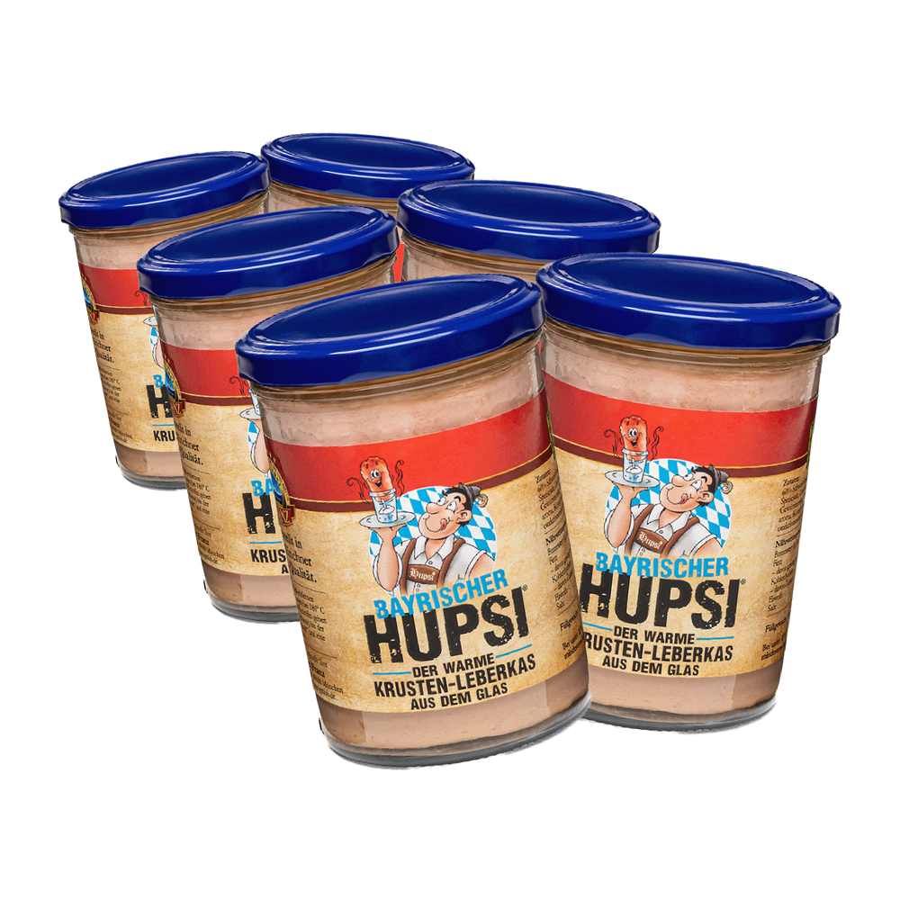 Klassischer BAYRISCHER Leberkas im Glas zum Aufbacken | HUPSI LEBERKAS