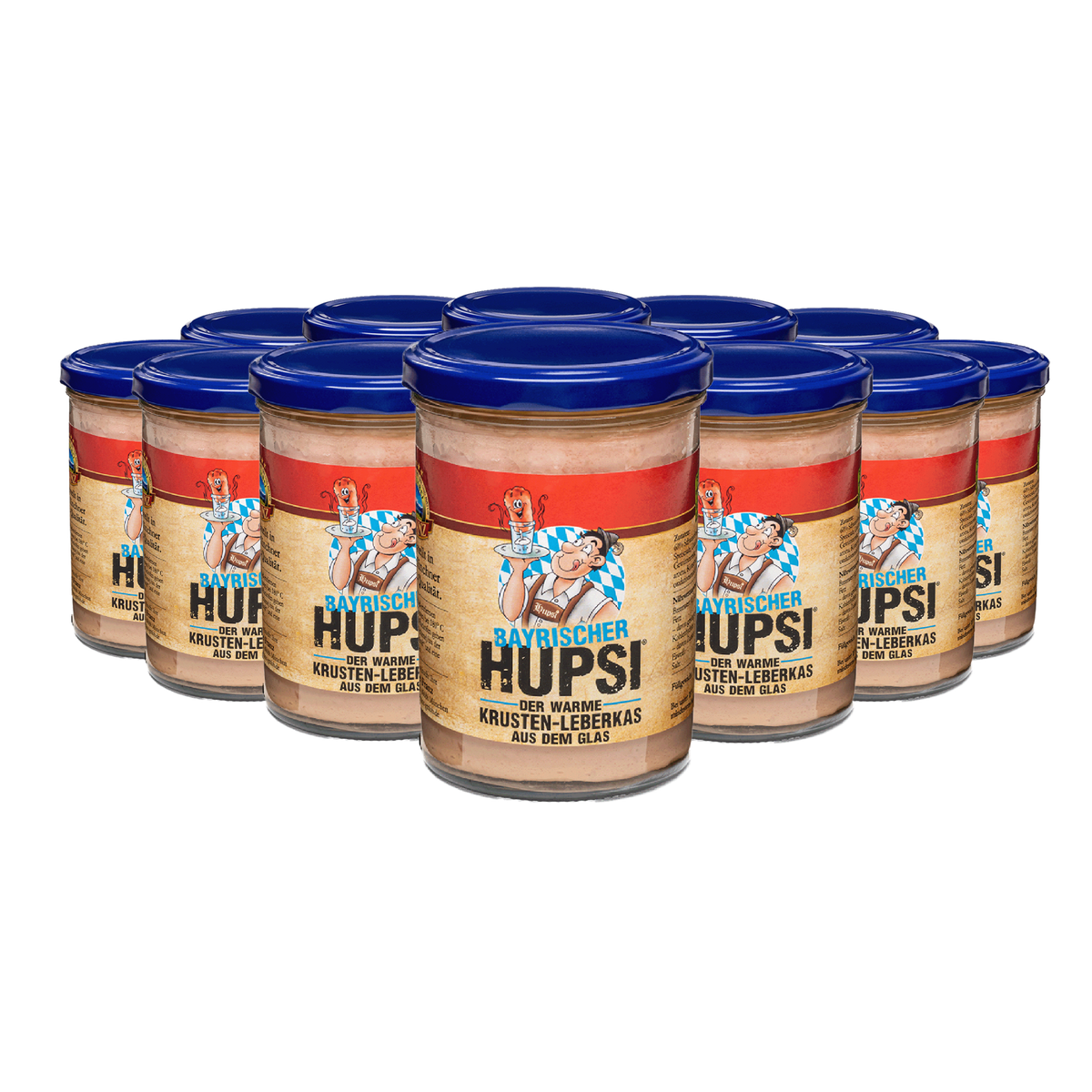 Klassischer BAYRISCHER Leberkas im Glas zum Aufbacken | HUPSI LEBERKAS