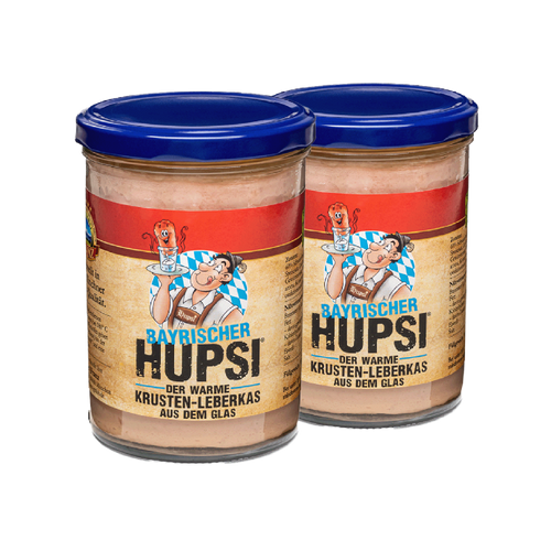 Klassischer BAYRISCHER Leberkas im Glas zum Aufbacken | HUPSI LEBERKAS